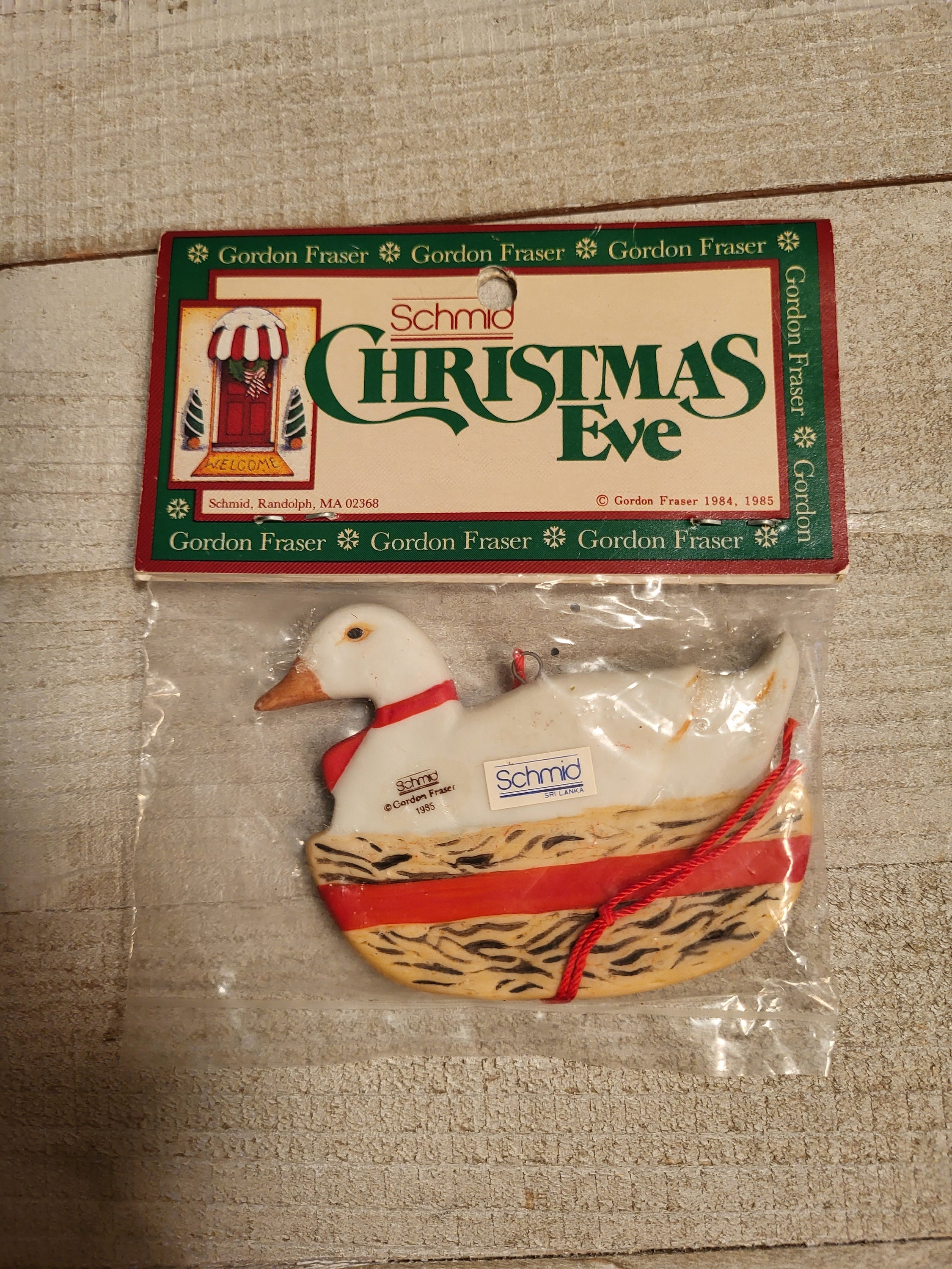 Schmid Gordon Fraser 1980's Christmas Ornament - Etsy