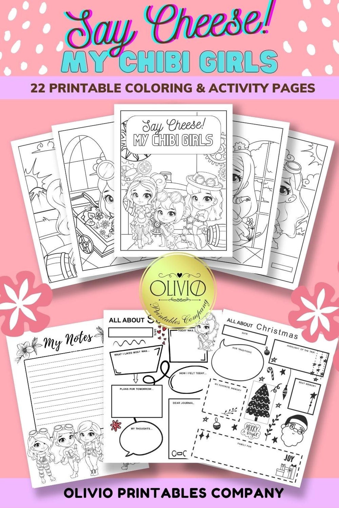 Cute Coloring Pages for Girls, Printable Coloring Pages for Kids and ...