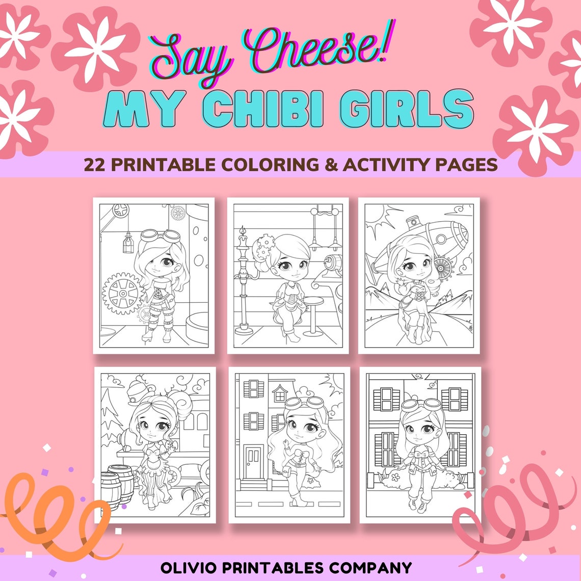 Cute Coloring Pages for Girls, Printable Coloring Pages for Kids and ...