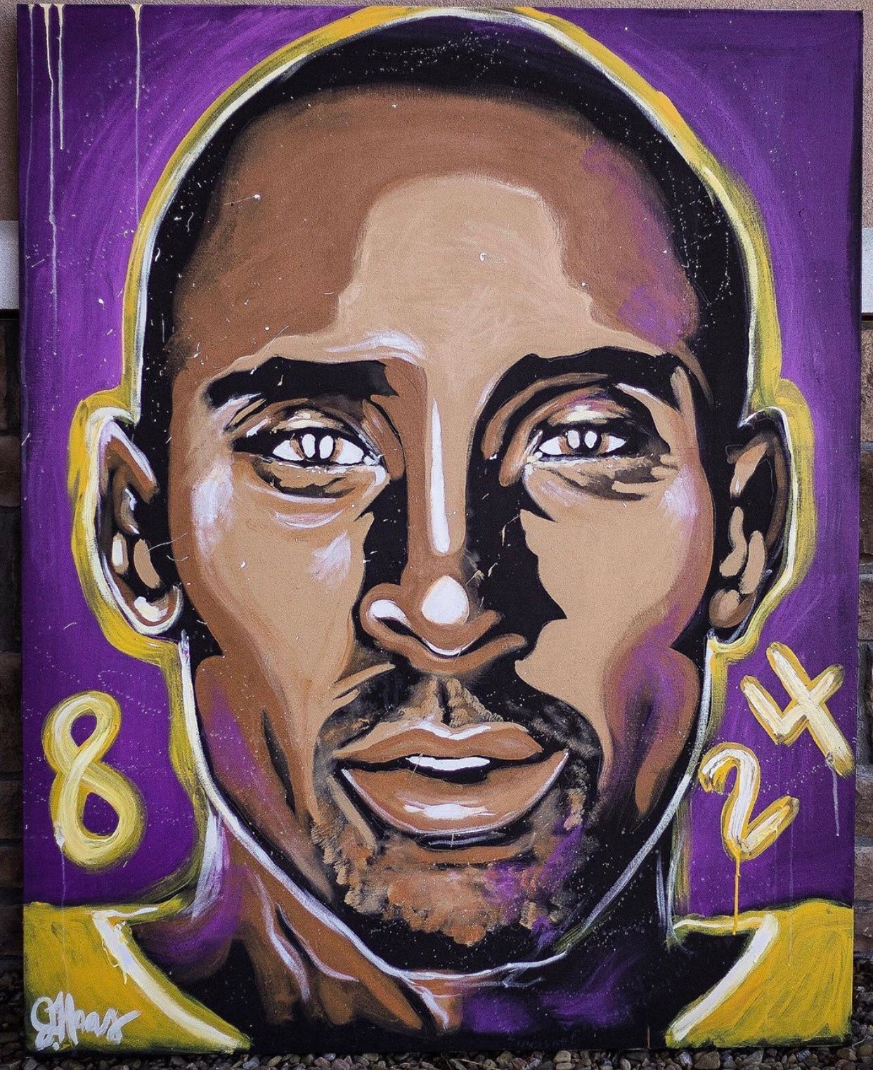 Kobe Bryant Lakers Portrait Painting - Etsy