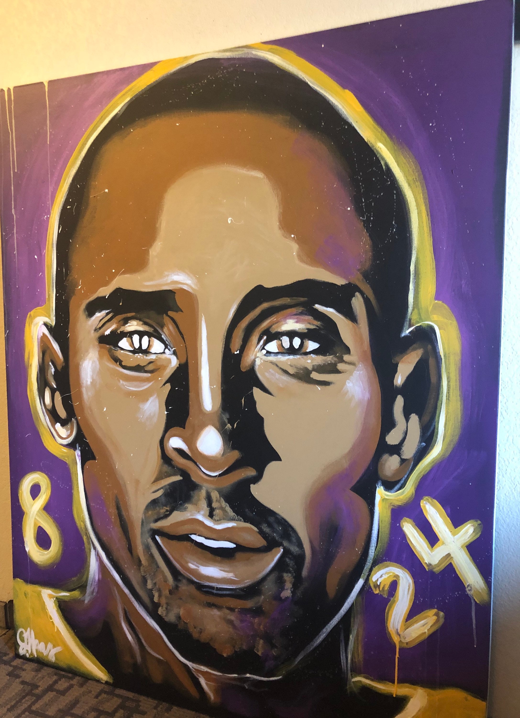 Kobe Bryant Lakers Portrait Painting - Etsy
