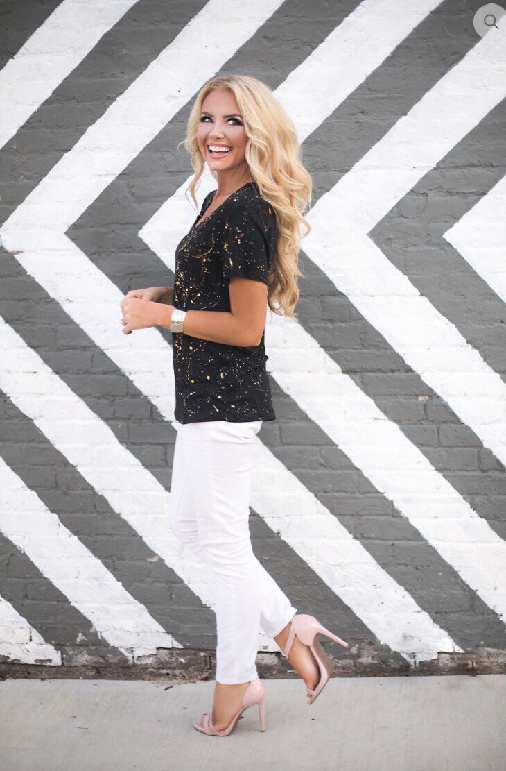 Gold Splatter Top - Etsy