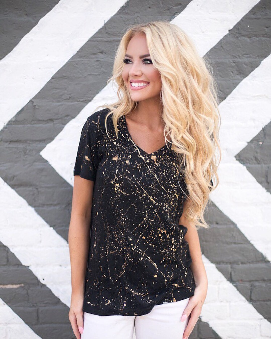 Gold Splatter Top - Etsy