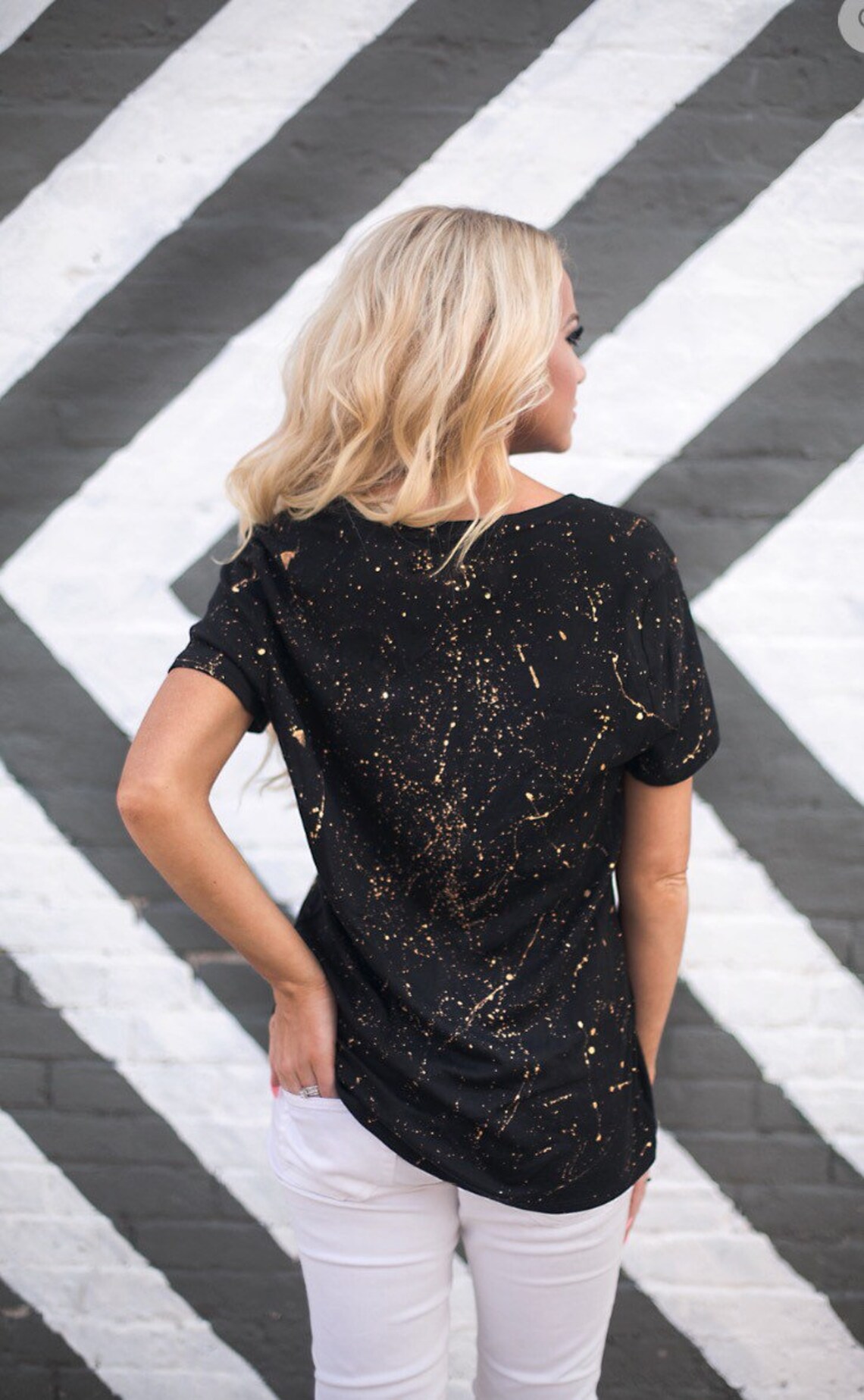 Gold Splatter Top - Etsy