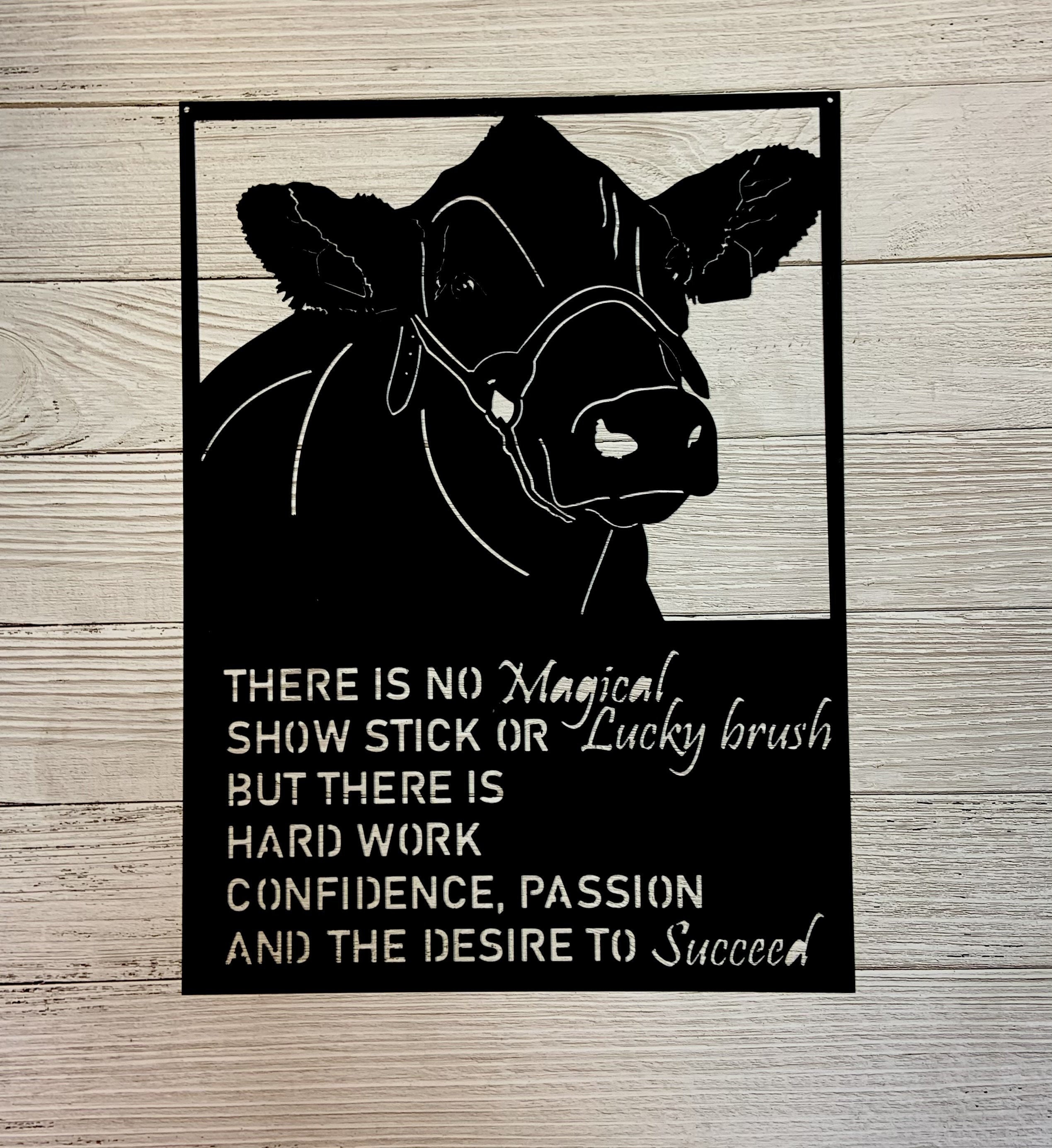 Show Cattle Quote Sign | Etsy