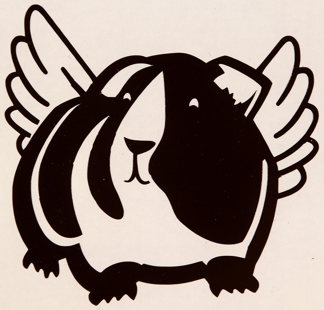 Guinea Pig Angel Wings Decal: Personalized Pet Memorial - Etsy