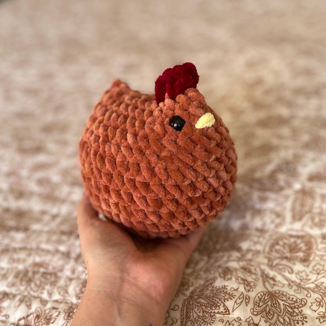 Crochet Chicken Stuffie / Amigurumi Chicken Stuffed Animal / Christmas ...