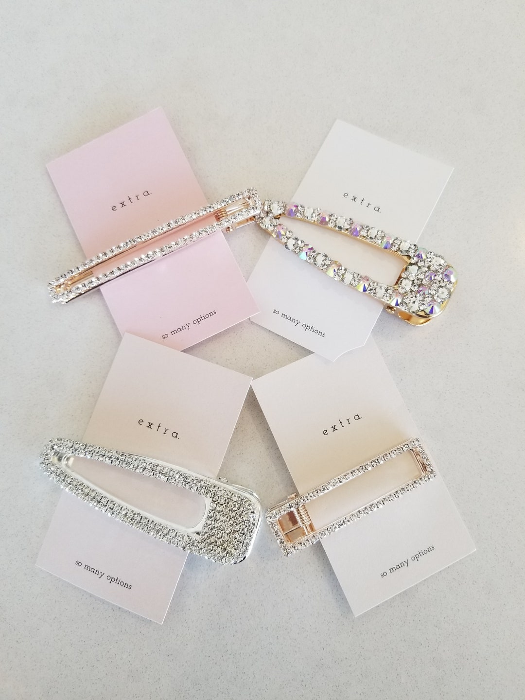 Crystal Hair Clips - Etsy
