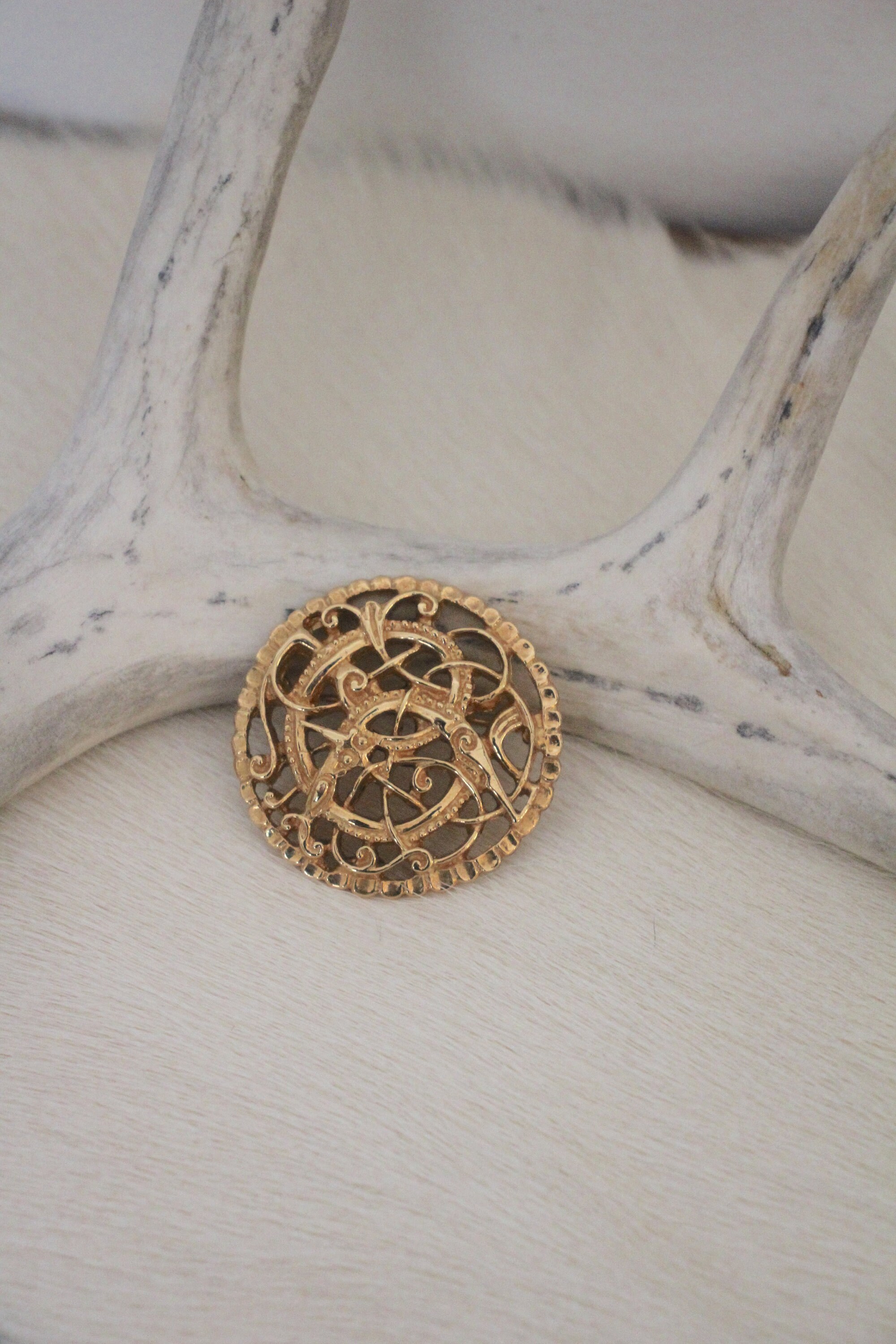 Viking Anglo-saxon Copy of Pitney Brooch Gold Plated British - Etsy