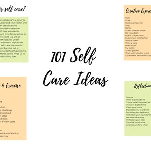 Self Care Workbook - A Printable PDF Mental Health Workbook Including ...