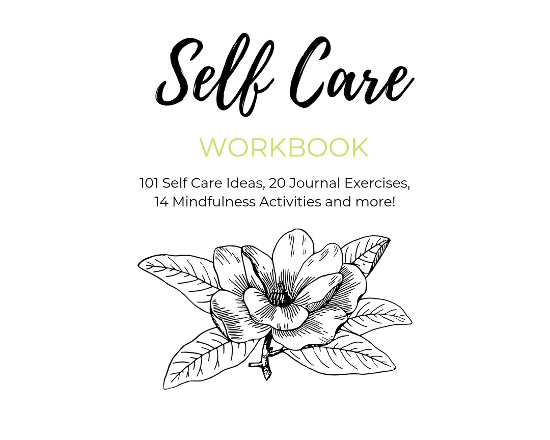 Self Care Workbook - A Printable PDF Mental Health Workbook Including ...
