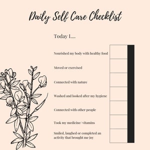 Self Care Workbook - A Printable PDF Mental Health Workbook Including ...