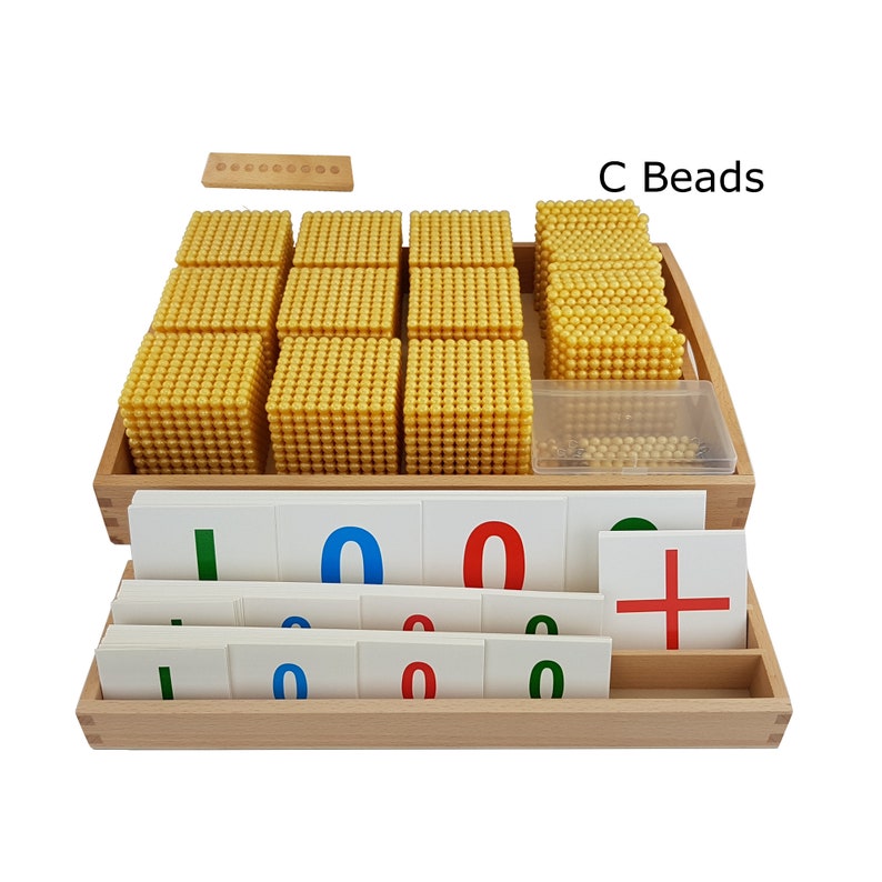 Montessori Golden Bead Bank Game / PDF Cards Digital / Felt | Etsy