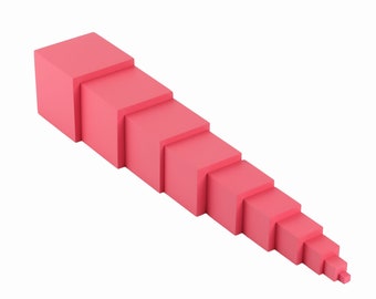 Montessori Pink Tower | Etsy