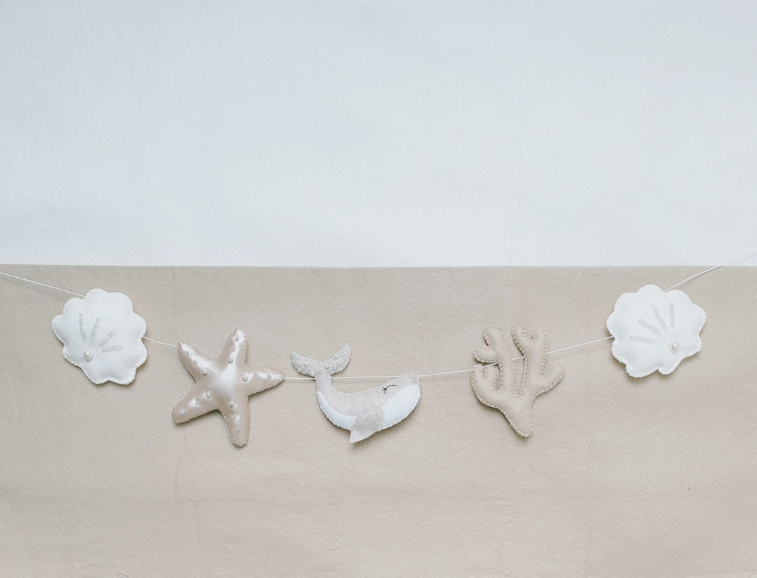 Under the Sea Neutral Whale Nursery Garland. Bunting.banner Wall ...