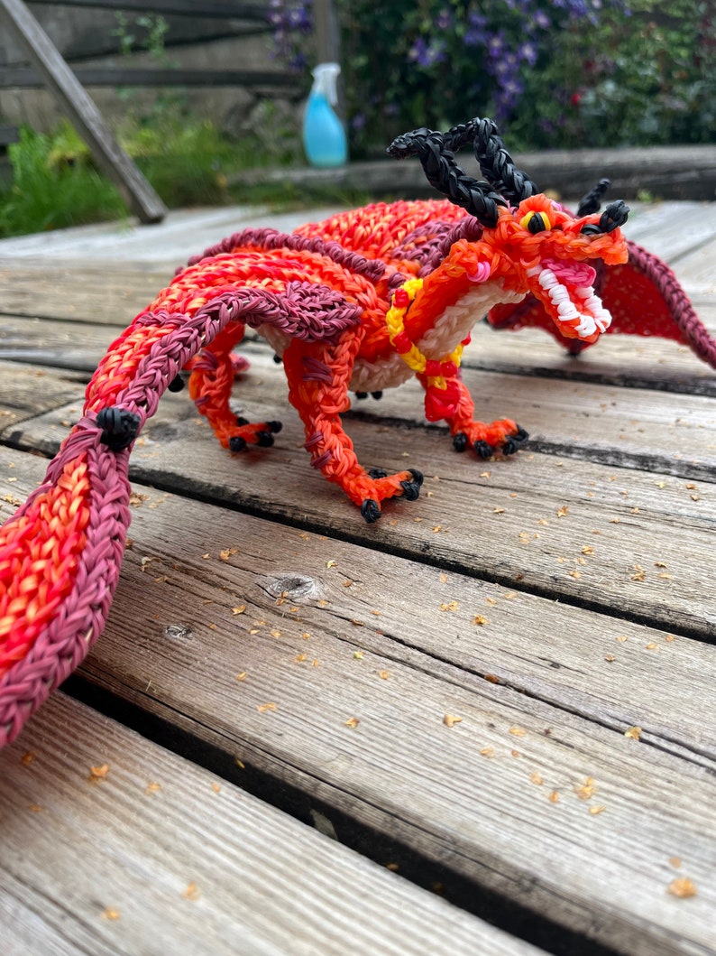 Queen Scarlet Rainbowloom Dragon - Etsy