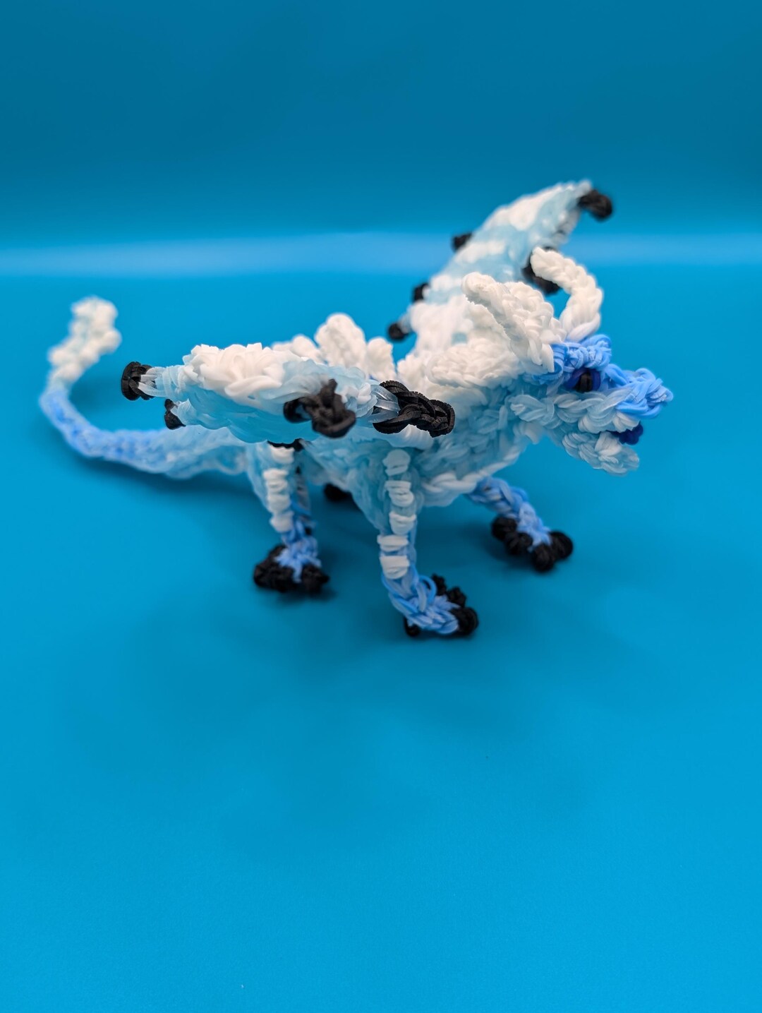 Rainbowloom Winter/icewing Dragon From Wings of Fire - Etsy