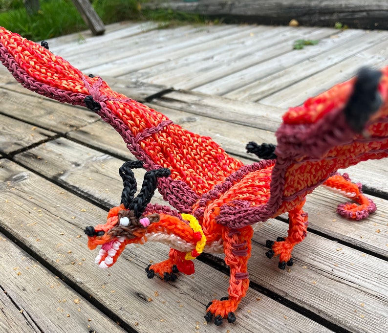 Queen Scarlet Rainbowloom Dragon - Etsy