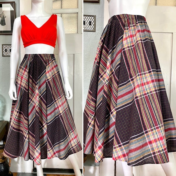 Plaid Circle Skirt - Etsy