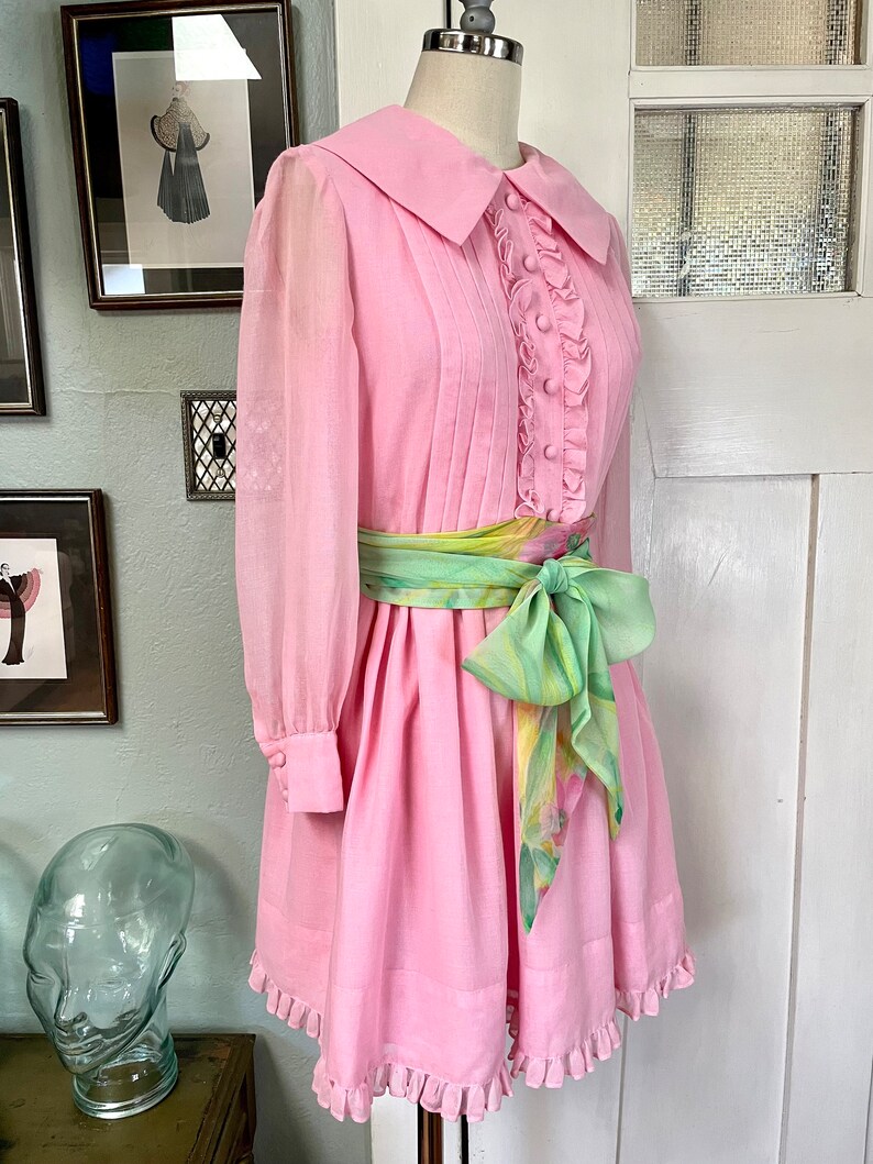 Vintage 60s Xsmall Jonathan Logan Petite Barbie Pink Dress - Etsy