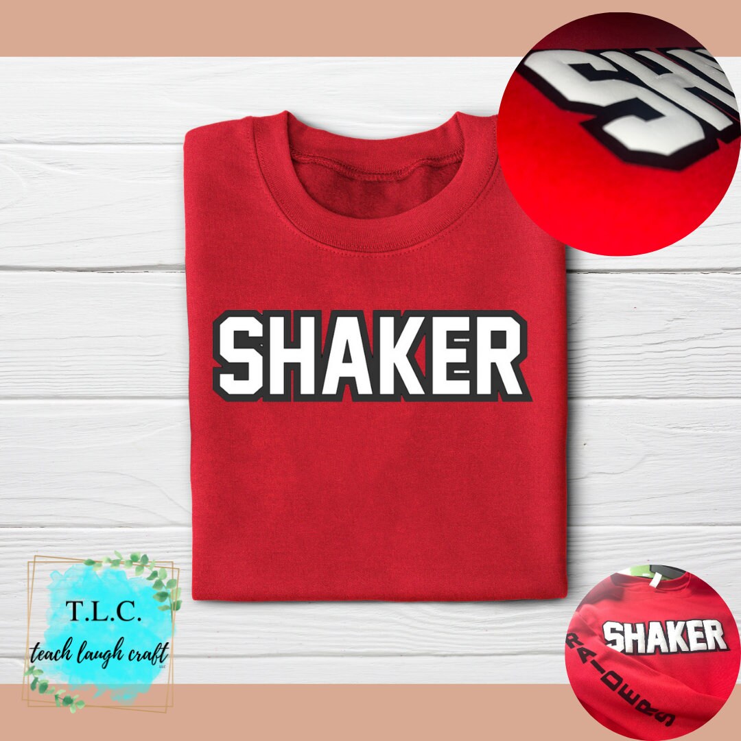 Shaker Raiders Puff Sweatshirt Custom Puff Print Sweatshirt Embossed ...