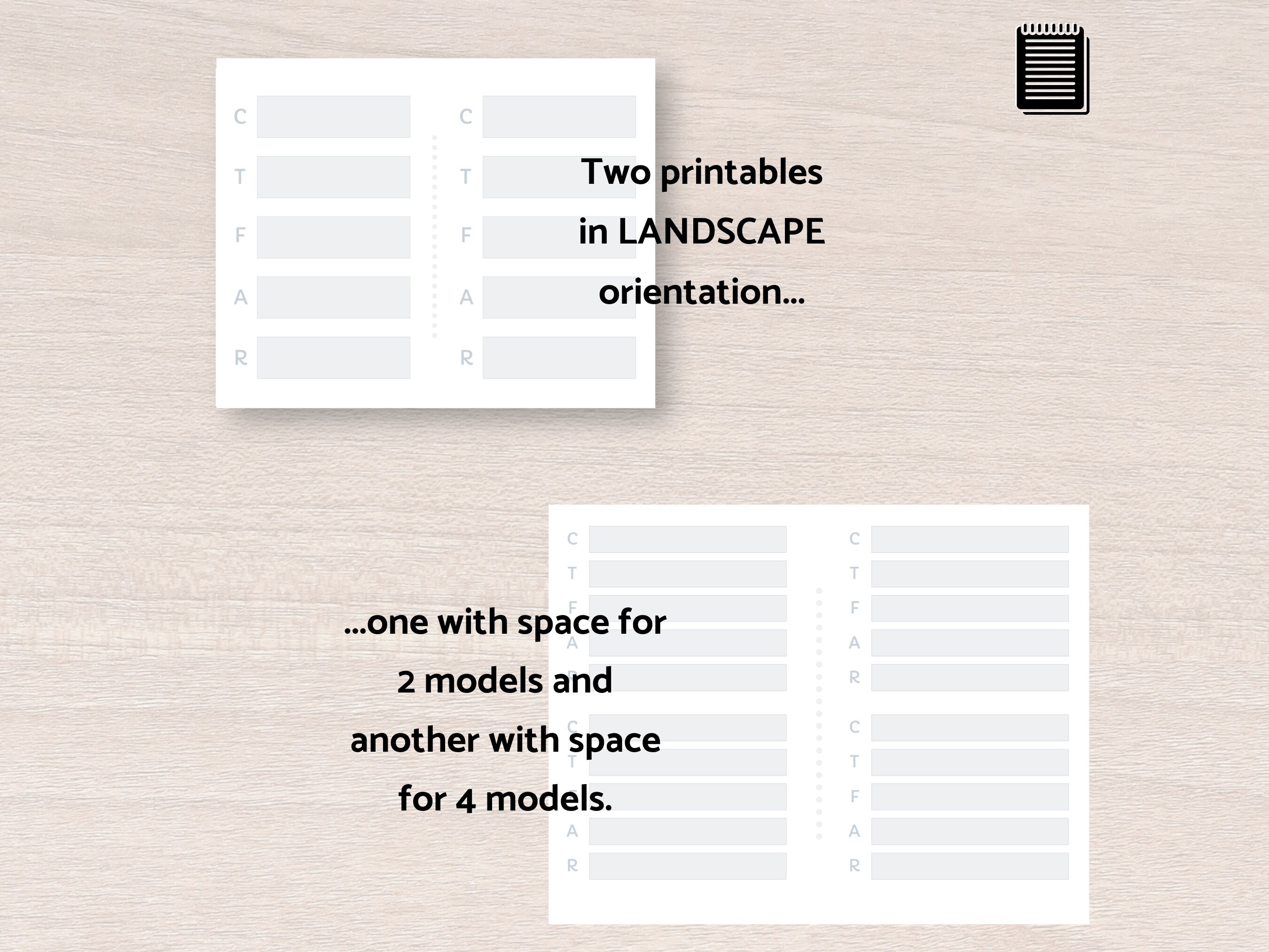 CTFAR Model Printable (Download Now) - Etsy