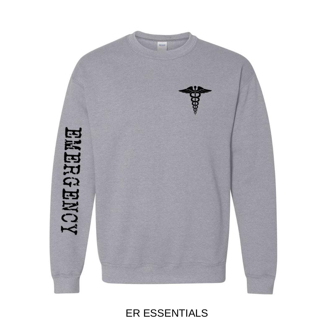 ER Sweatshirt, ER Nurse Jacket, Emergency Department Sweatshirt, Nurse ...