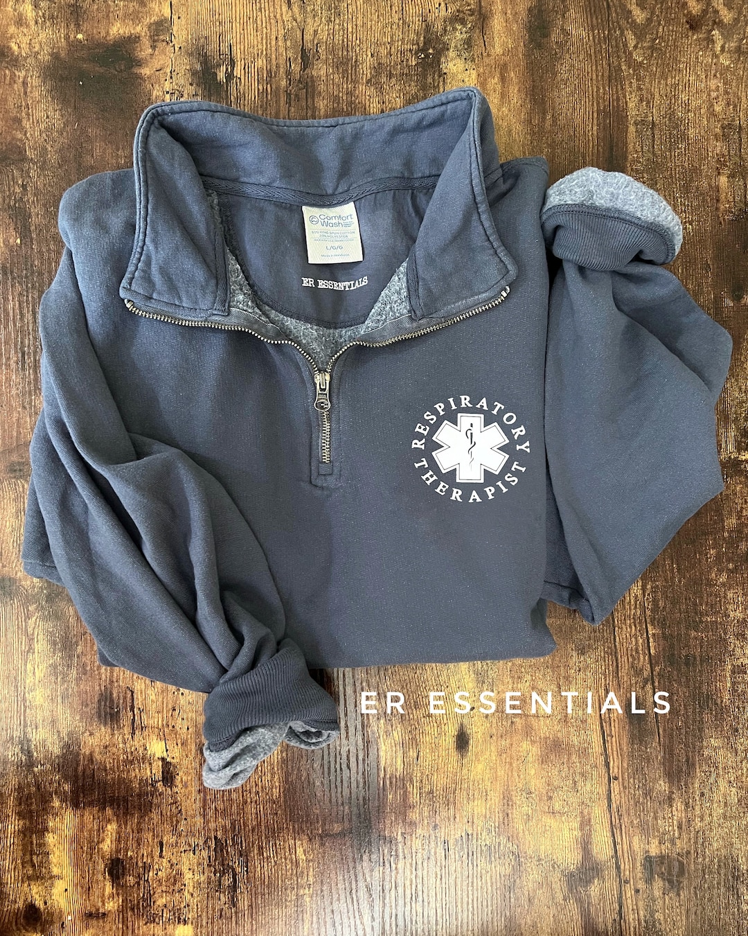 Respiratory Therapist Quarter Zip Sweatshirt: Comfy Oversized Fit - Etsy