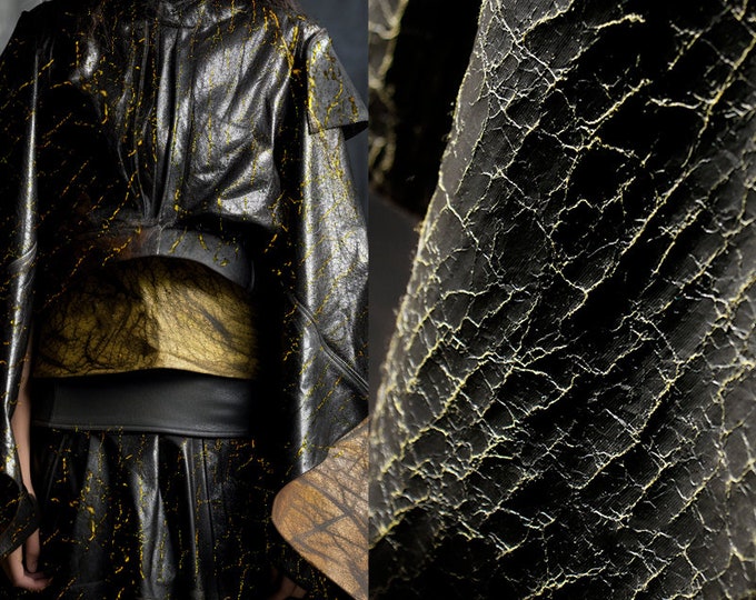 Fire Treated Aged Distressed Faux Leather PVC Sheen Quality Fabrics for ...