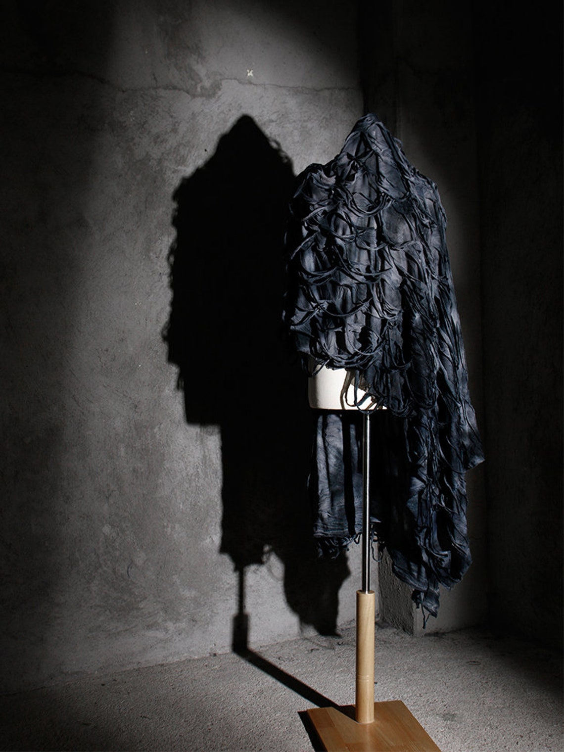 Gradient Fabric, Ragged Knitted Fabric, Grey Brown Tie-dye Fabric ...