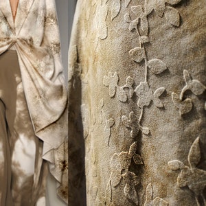 Beige Jacquard Fabric, Mottled Fabric, Embossed Fabric, Designer Fabric ...