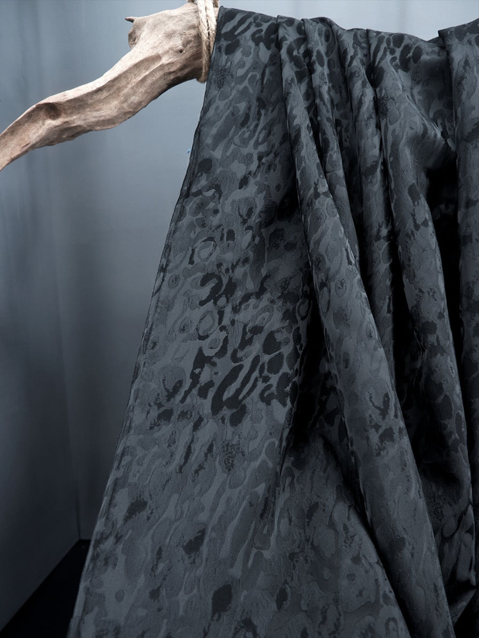 Black Jacquard Fabric, Gilt Texture Fabric, Embossed Fabric, Glossy ...