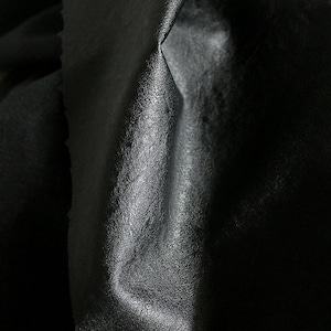 Designer Leather, Black Matte Leather, Faux Leather, Artificial Leather ...
