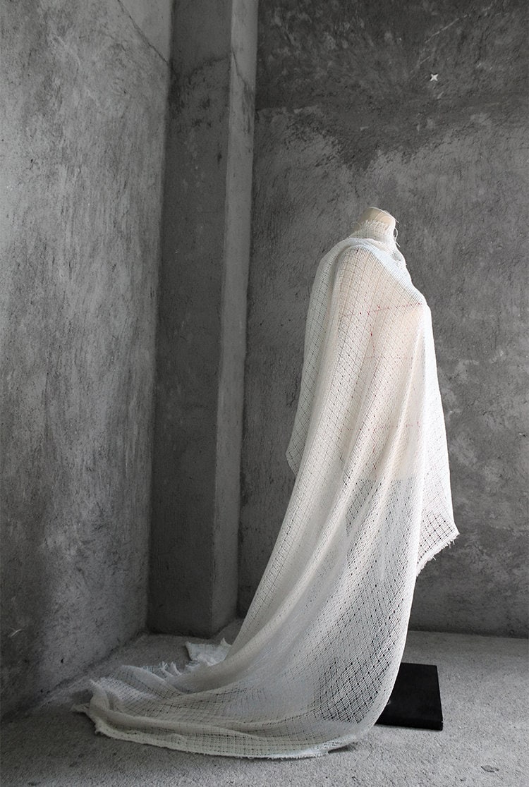 Hollow Mesh Fabric,beige White Mesh Fabric, Polyester Cotton Fabric ...