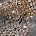 Brown Jnitted Mesh Fabric, Large Mesh Fabric, Hollow See-through Fabric ...