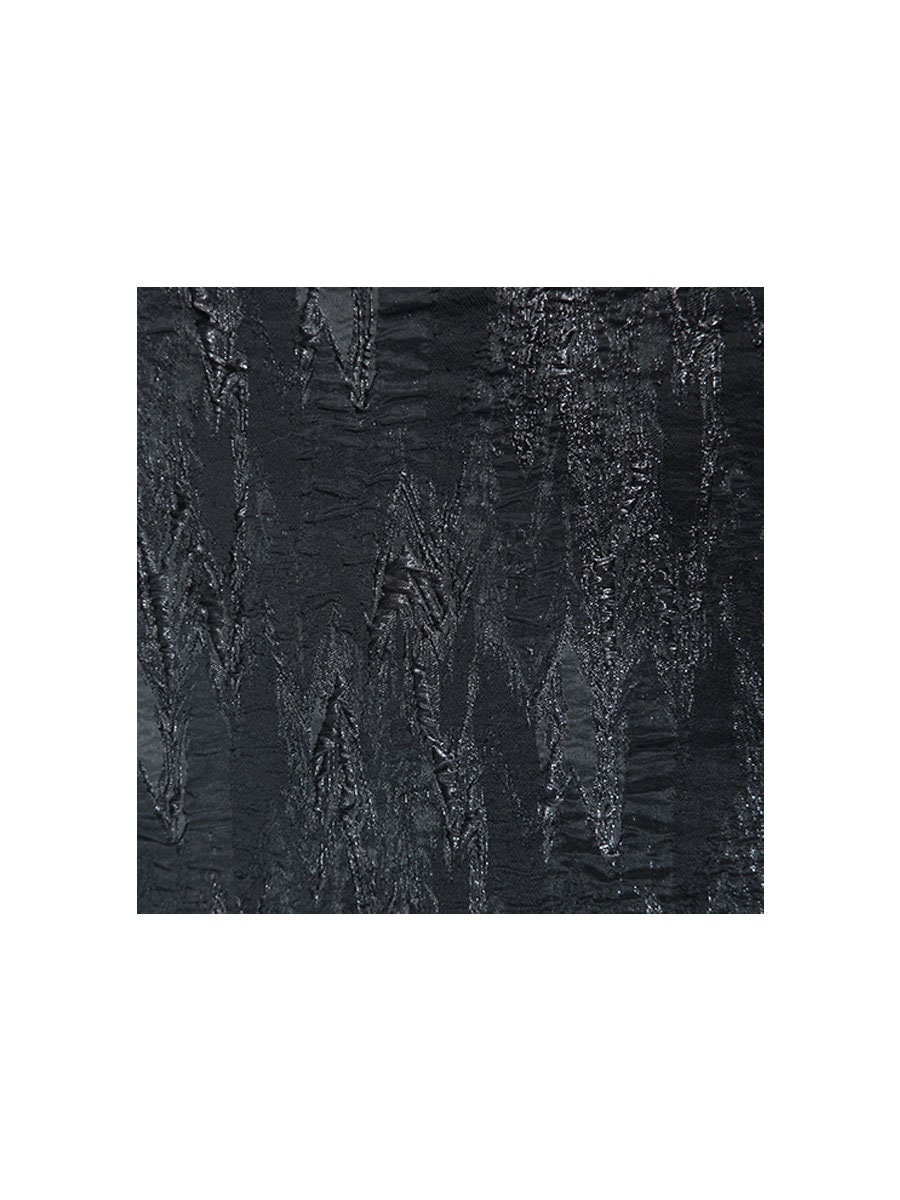 Black Jacquard Fabric, Textured Fabric, Dystopian Fabric, Designer ...