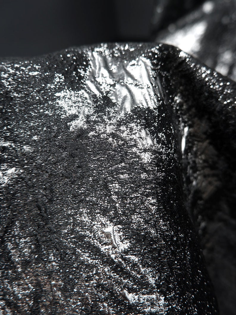 Black Jacquard Fabric, Gilt Texture Fabric, Embossed Fabric, Glossy ...