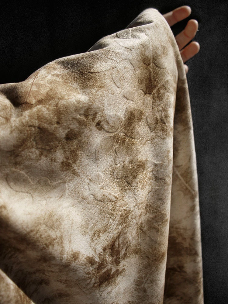 Beige Jacquard Fabric, Mottled Fabric, Embossed Fabric, Designer Fabric ...