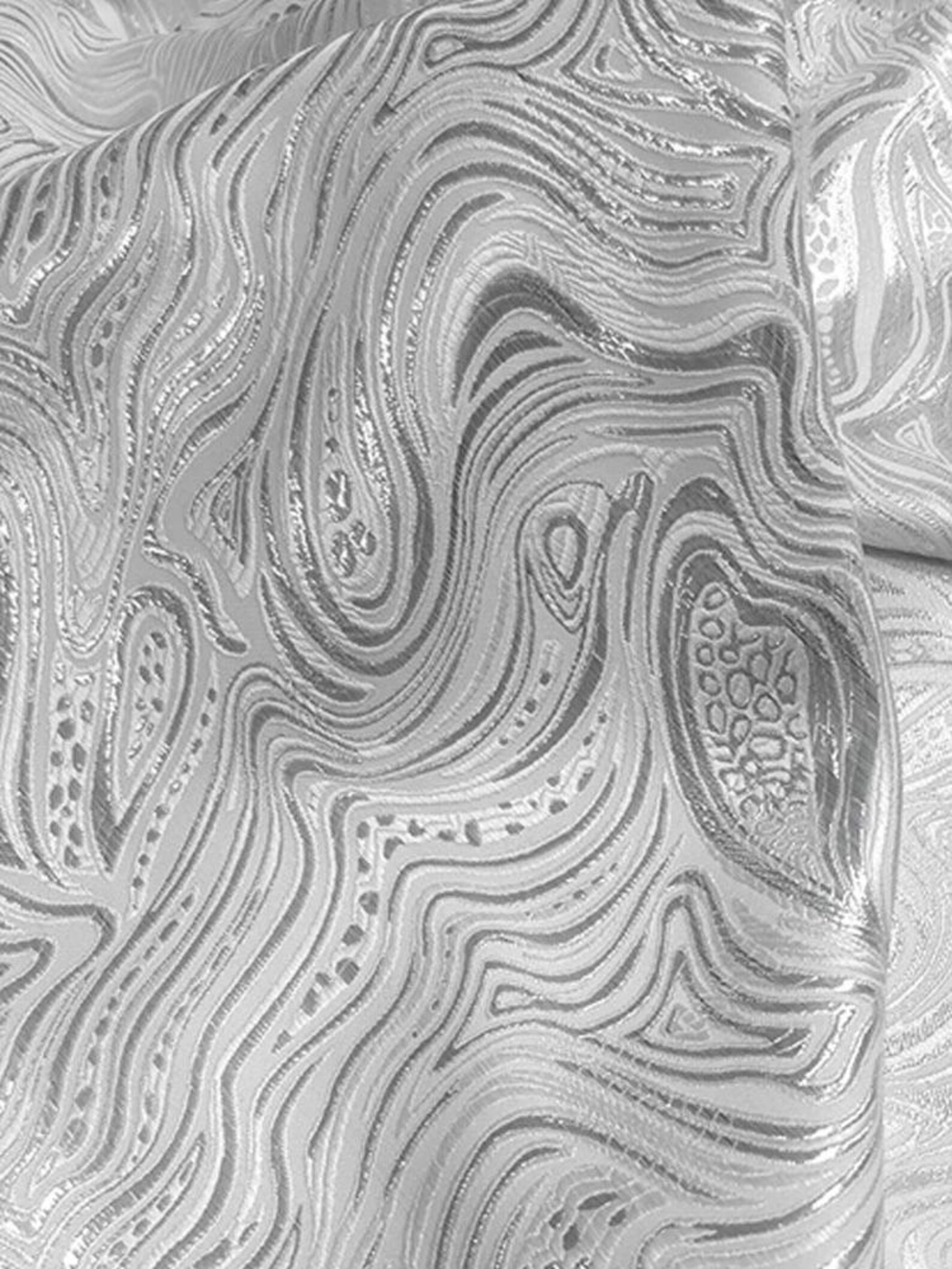 Embossed Jacquard Fabric, Luxury Green Fabric, 100% Polyester Fabric ...