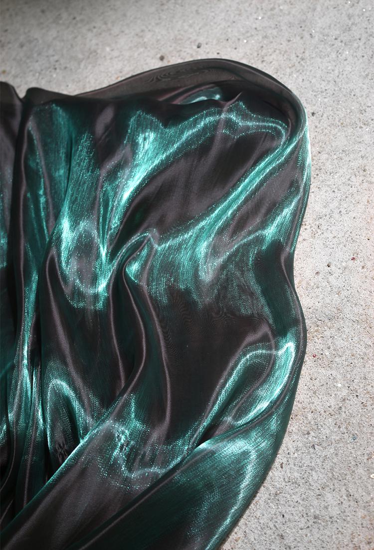 Liquid Water-glazed Yarn Fabric, Transparent Gauze Fabric, Glossy ...