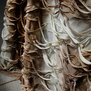 Gradient Fabric, Ragged Knitted Fabric, Grey Brown Tie-dye Fabric ...