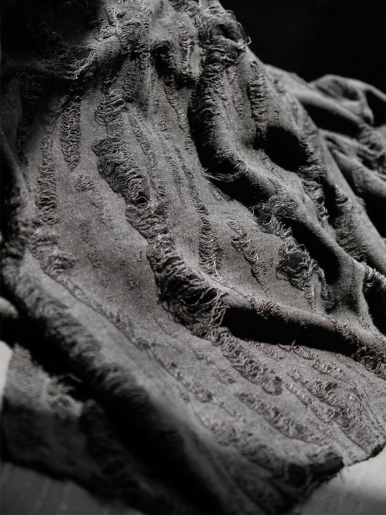 Ragged Fabrics, Torn Fabrics, Grey Hollow Fabric, Knitted Fabric ...