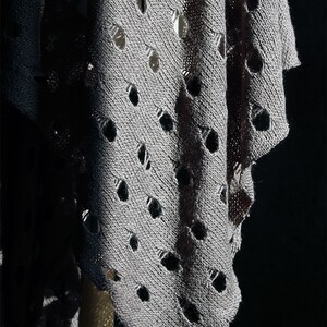 Wool Knit Fabric, Woven Hollow See-through Fabric, Dust Coat Stripes ...