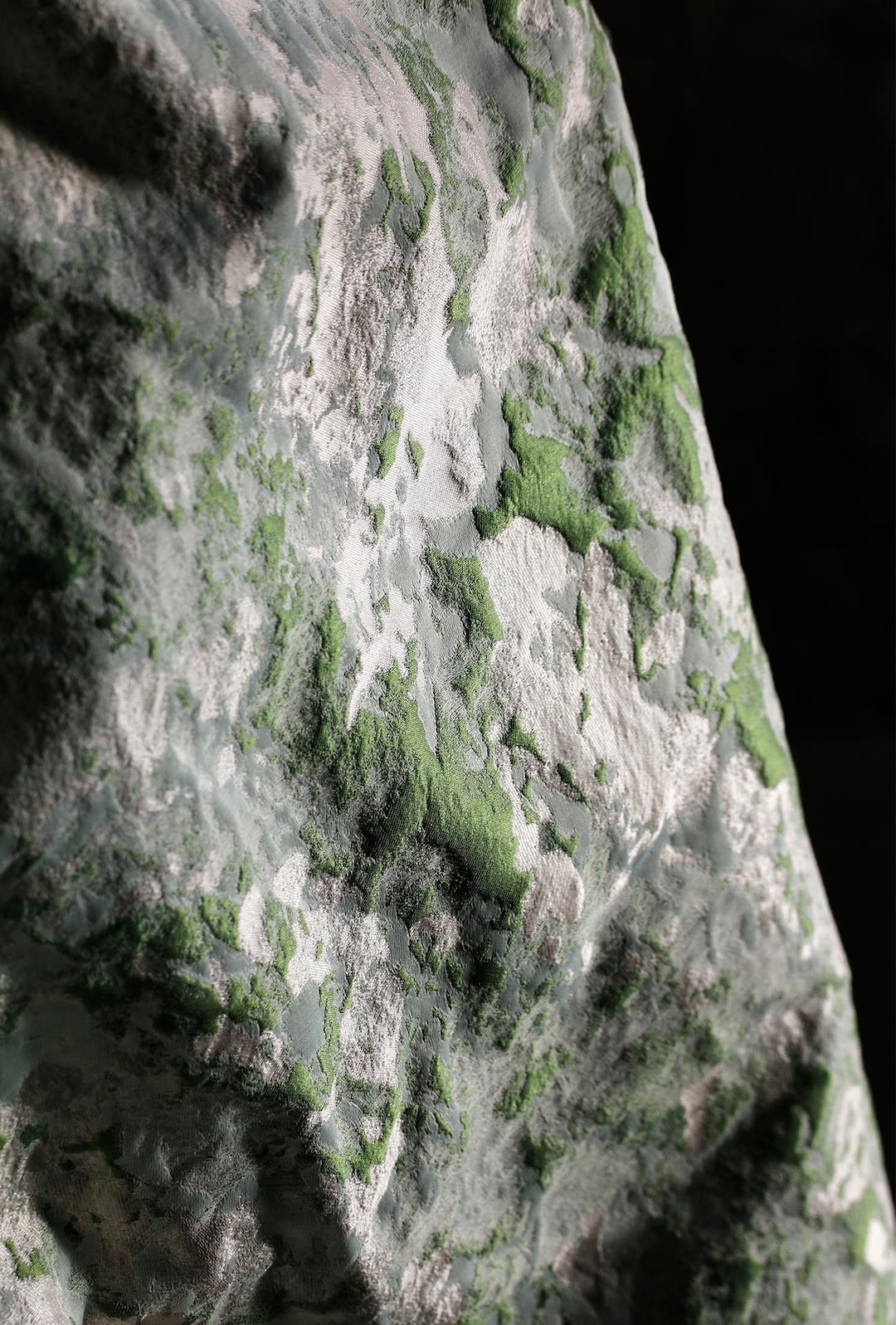 Mottled Texture, Jacquard Fabric, Moss Embossed Fabric, Embroidery ...