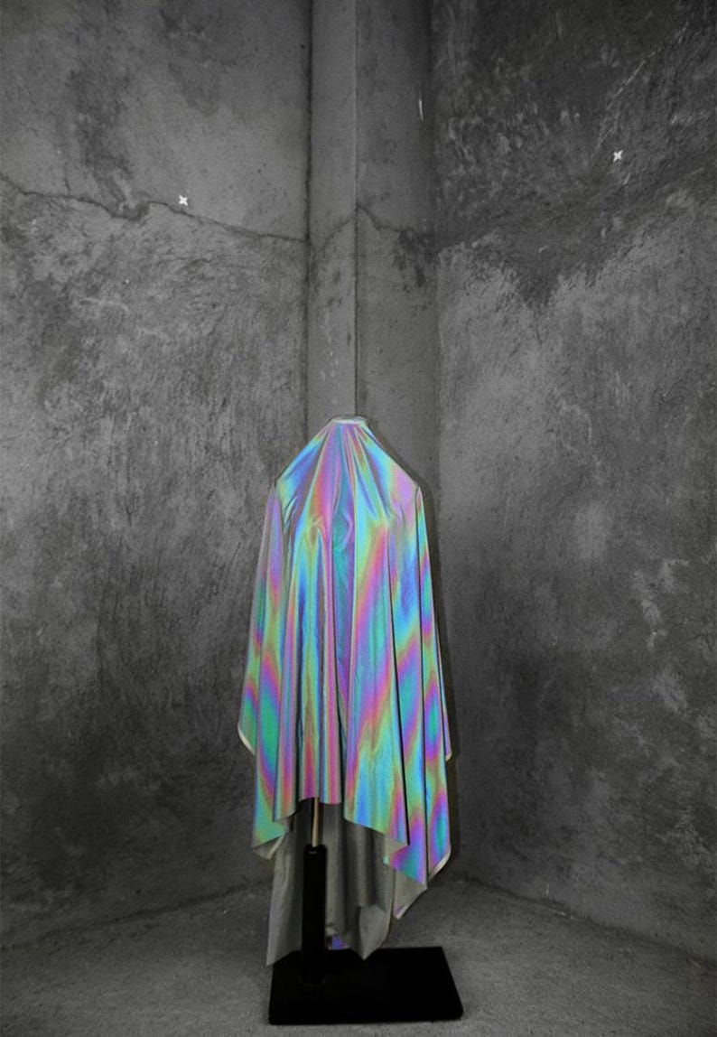 Rainbow Reflective Fabric, Laser Gradient Fabric, Luminous Fabric ...