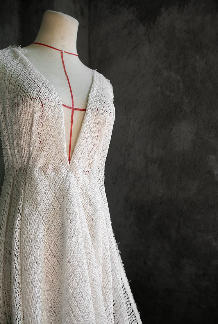 Hollow Mesh Fabric,beige White Mesh Fabric, Polyester Cotton Fabric ...