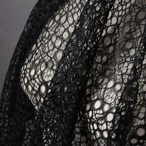 Hollow Mesh Fabric, Black Mesh Fabric, White Lace Fabric, Perspective ...