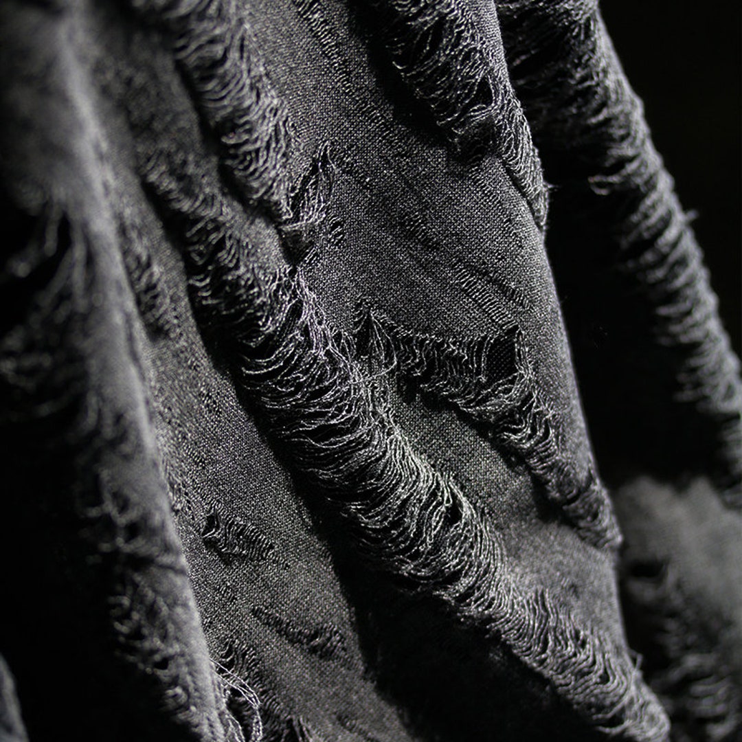 Ragged Fabrics, Torn Fabrics, Grey Hollow Fabric, Knitted Fabric ...
