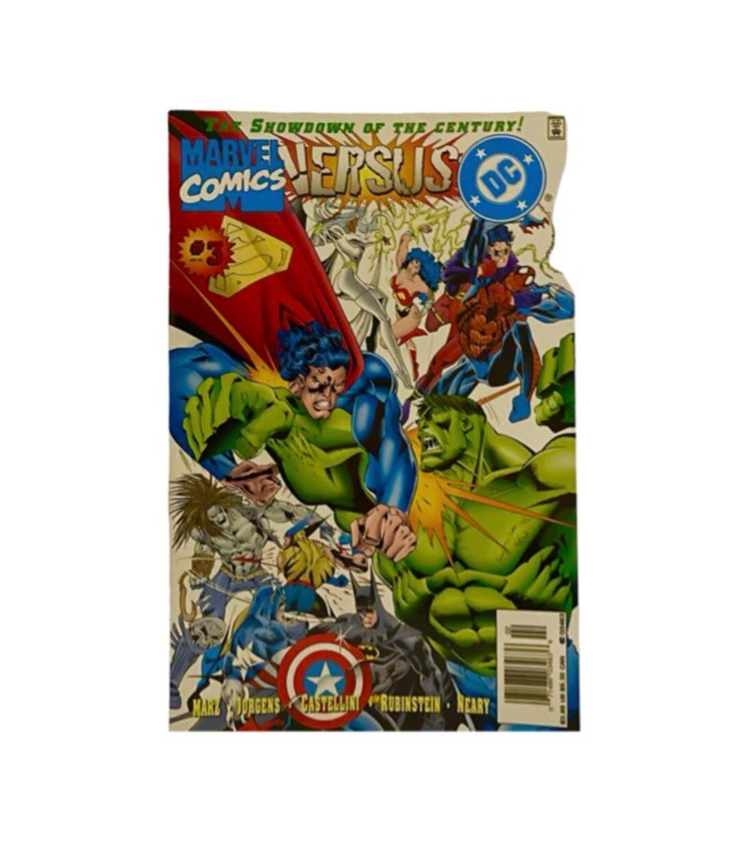 Marvel Versus DC Comics #3, 1996 Hulk Vs Superman Cover Art - Etsy