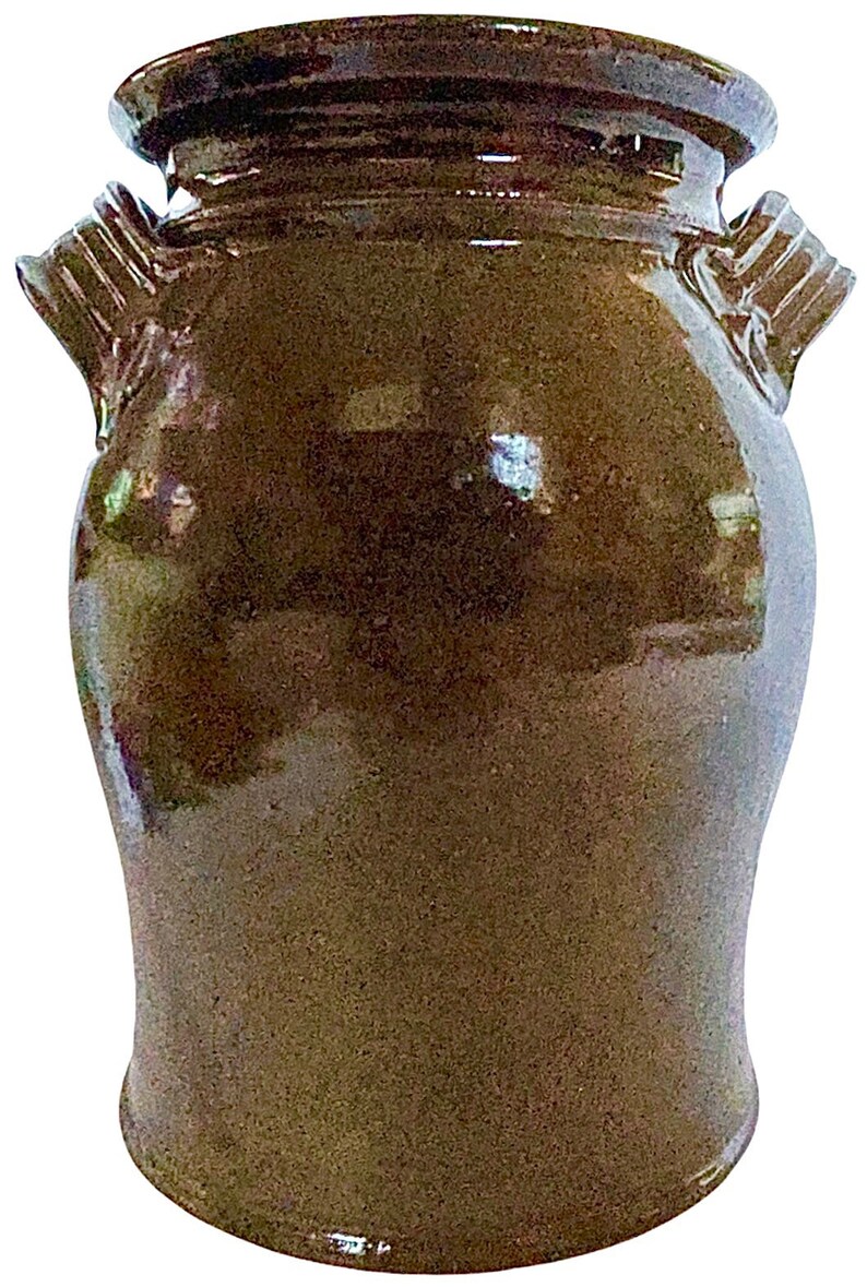 Vintage Beautiful Handmade Pottery Lidded Urn Speckled - Etsy